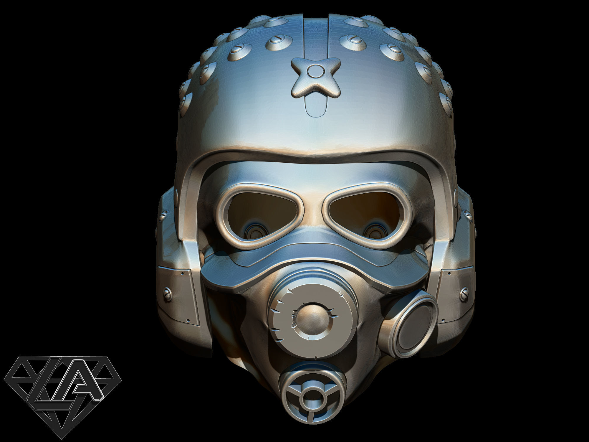 Combine custom helmet 3D model 3D printable | CGTrader
