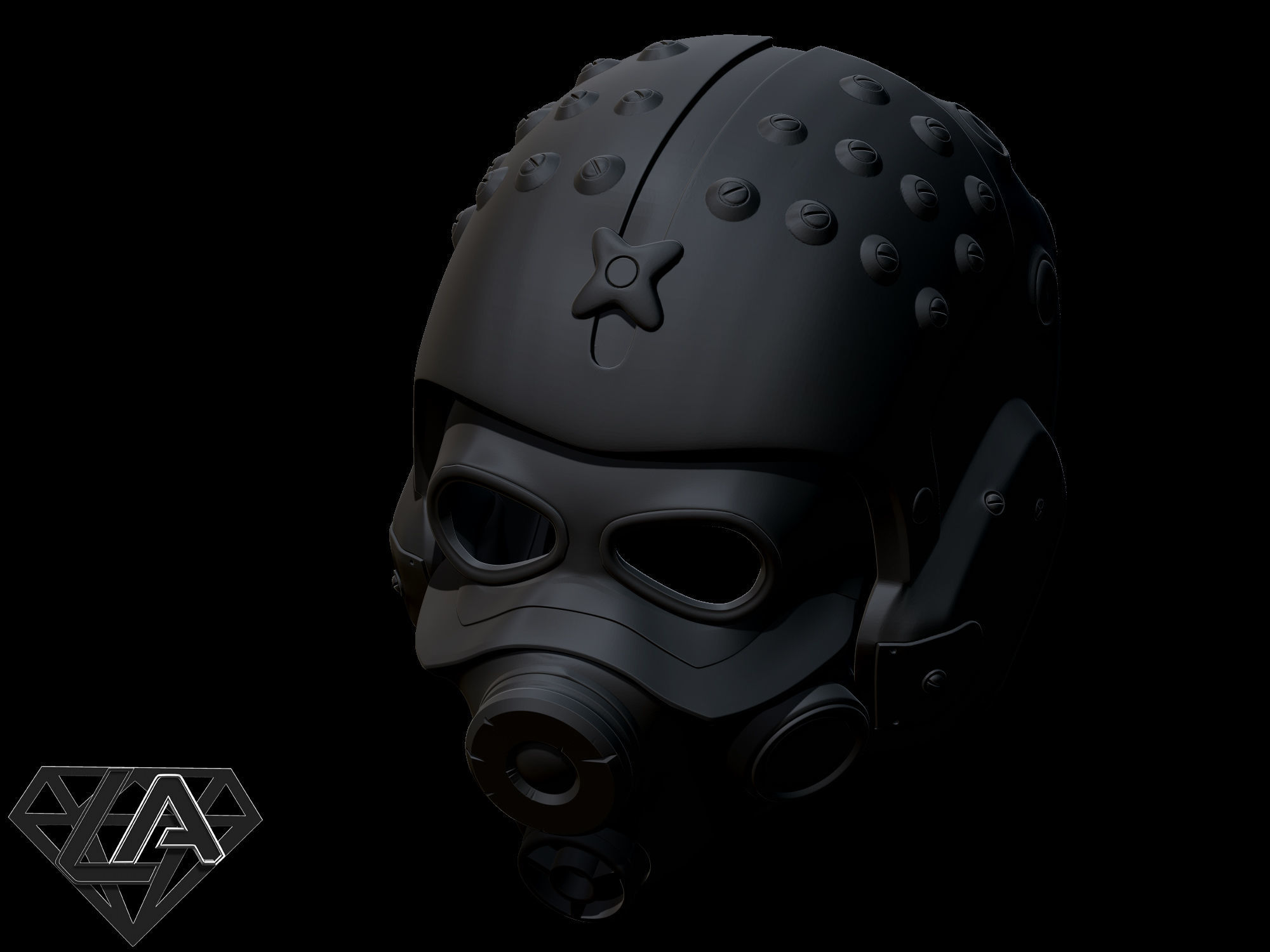 Combine custom helmet 3D model 3D printable | CGTrader