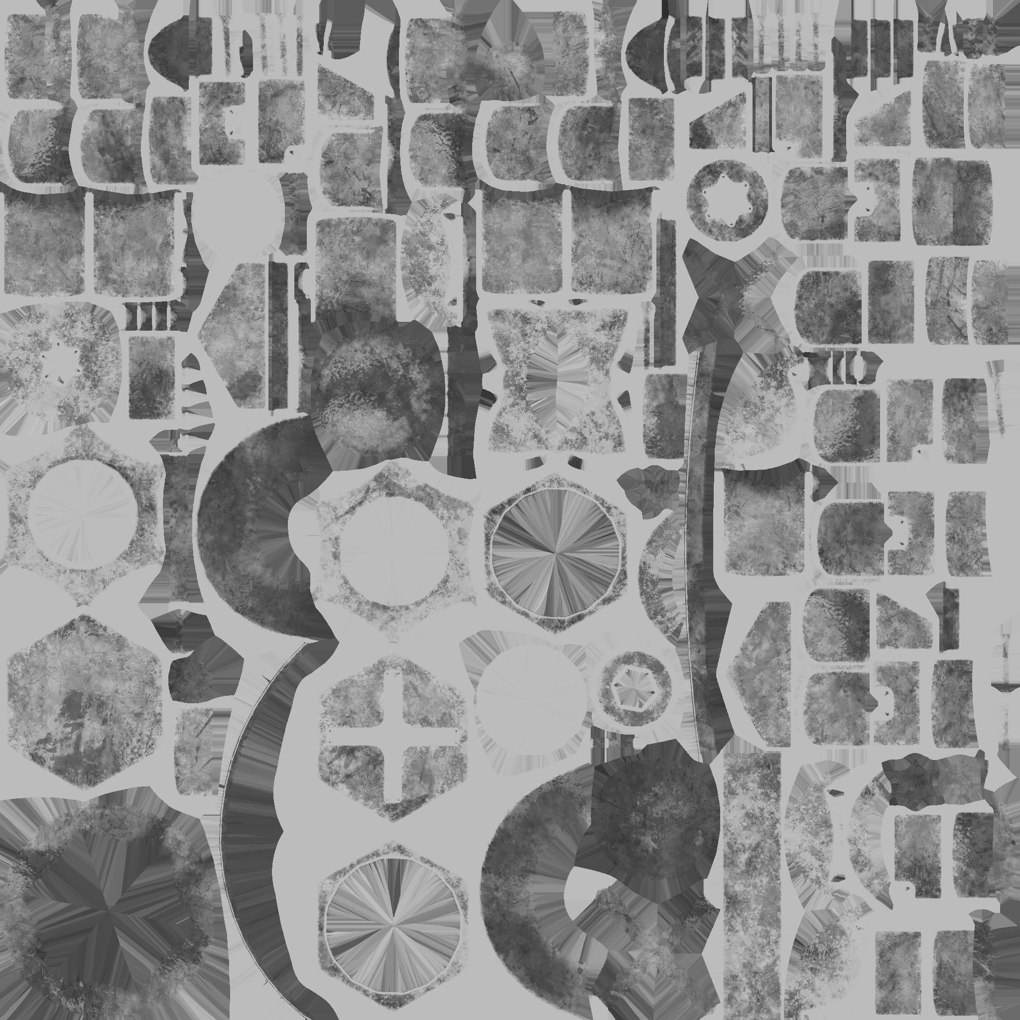 3D model Bolts and Screws Greebles with Multiple Textures VR / AR / low ...