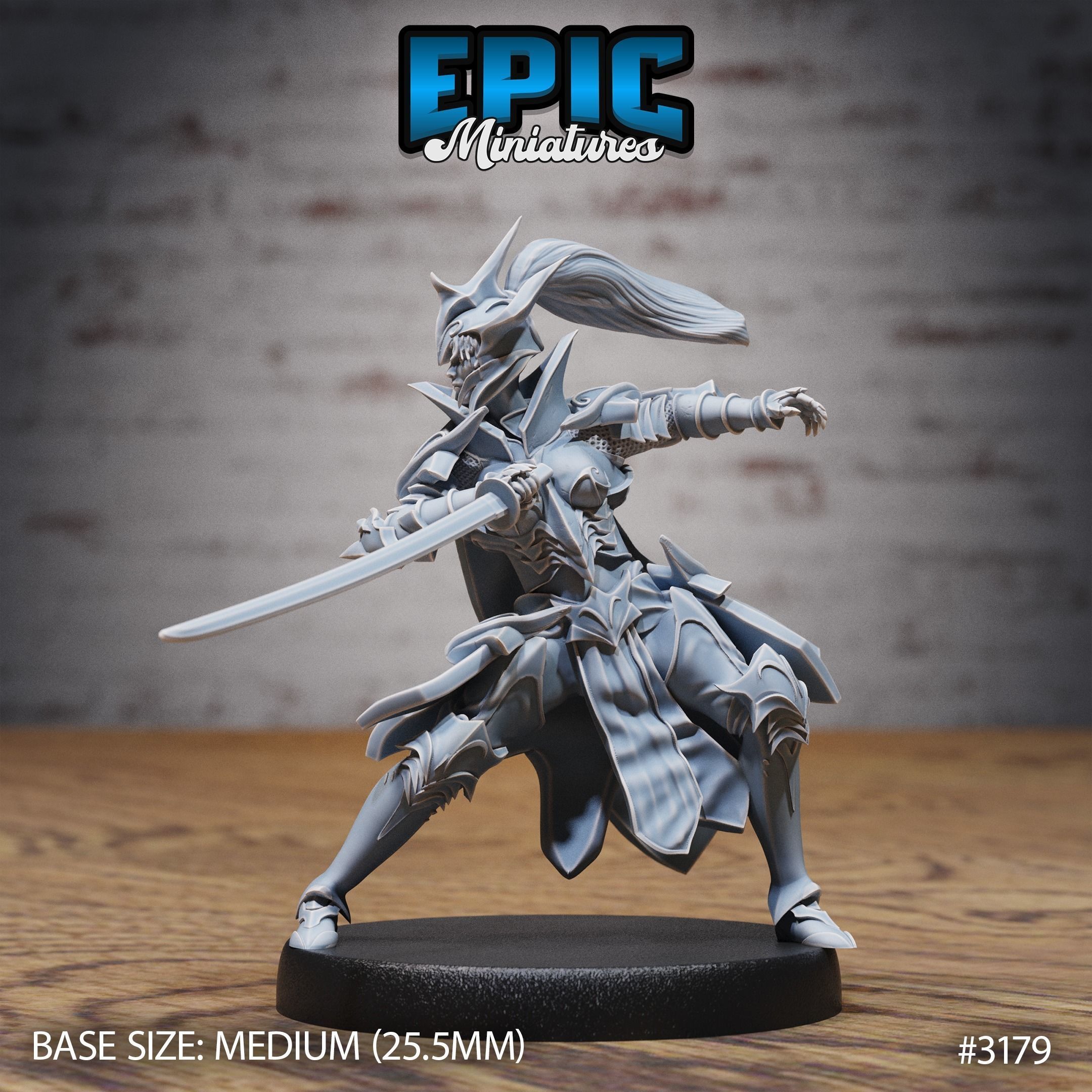 Hunters Guild Female Knight Set - DnD Tabletop Miniature 3D model 3D ...