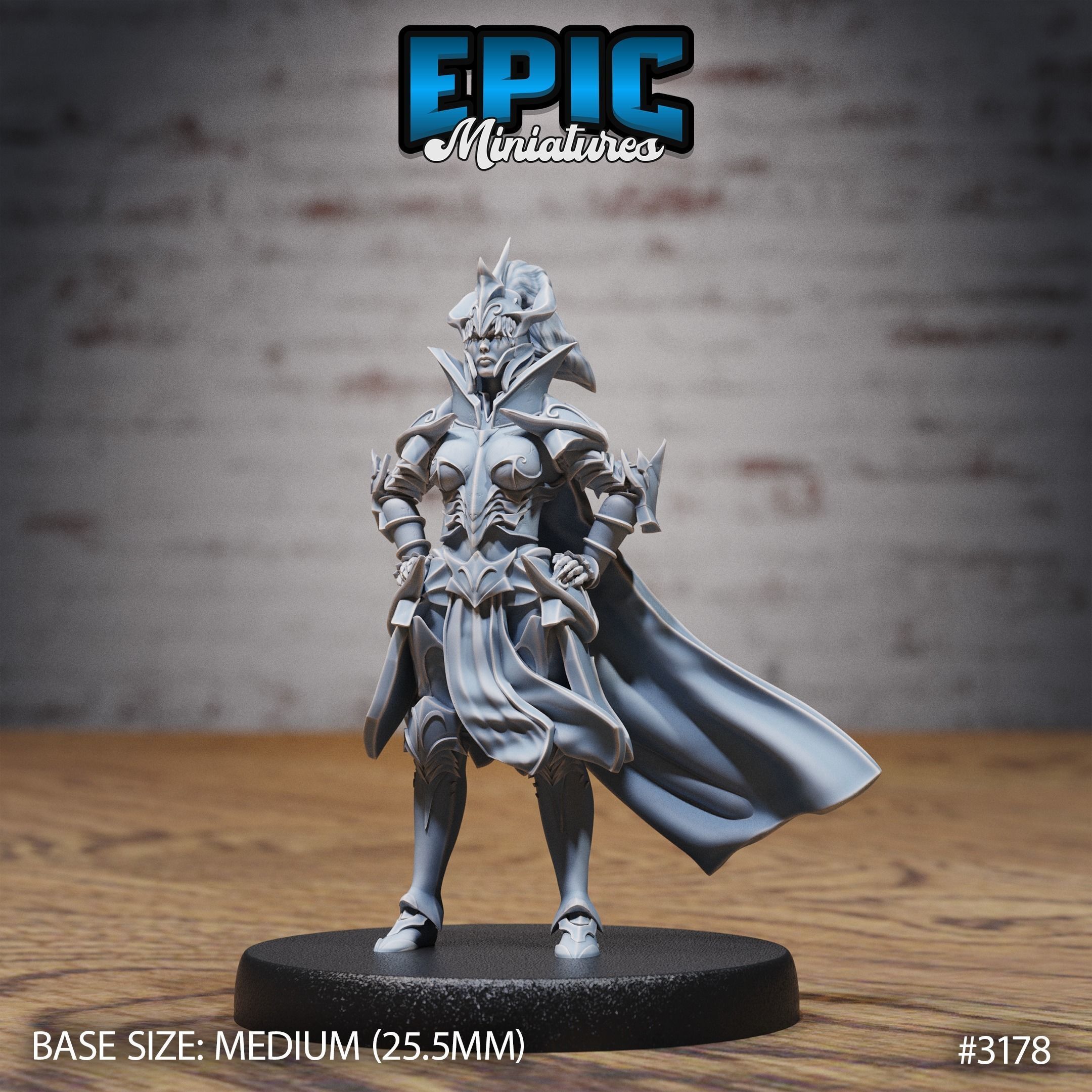 Hunters Guild Female Knight Set - DnD Tabletop Miniature 3D model 3D ...