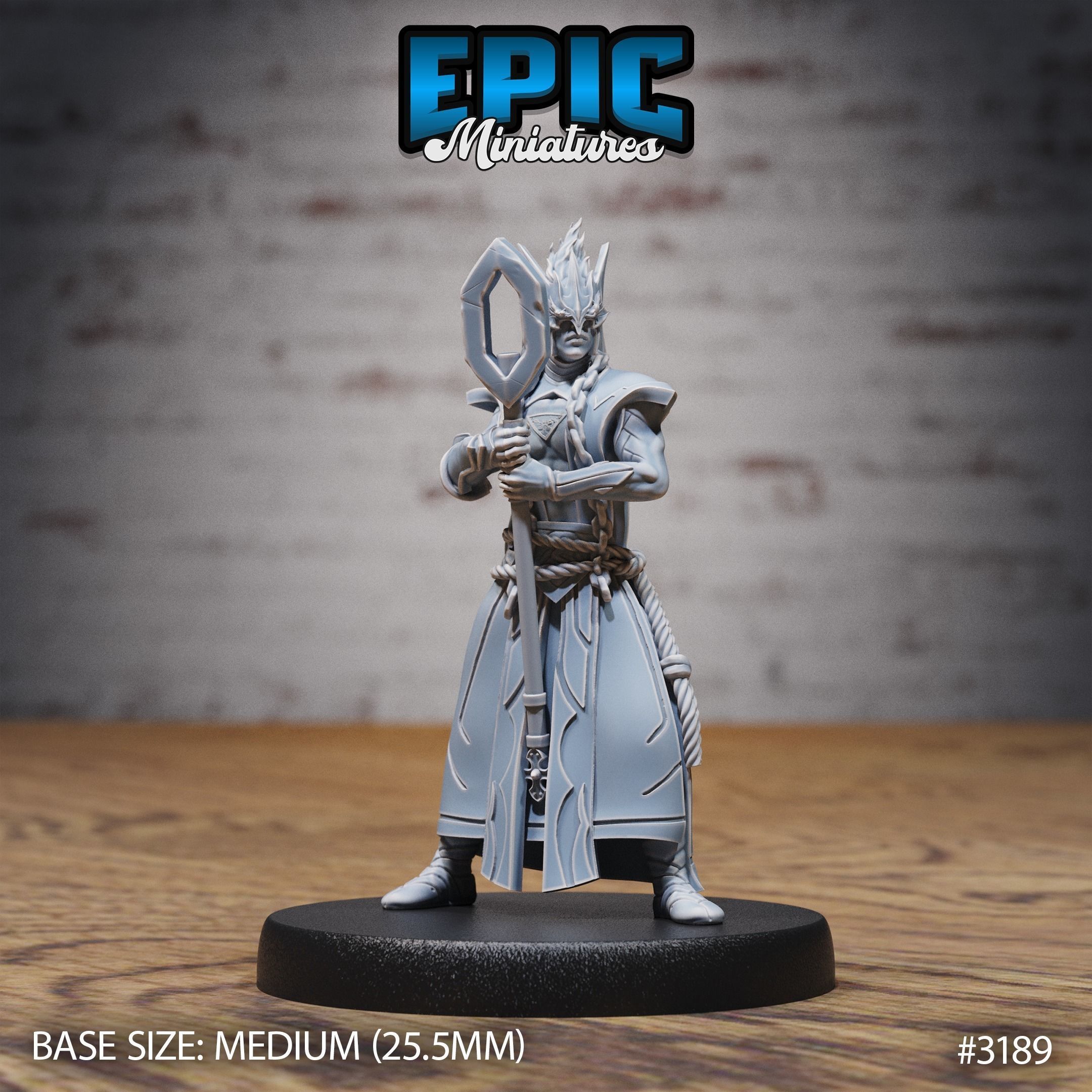 Hunters Guild Elven Red Mage Staff - DnD Tabletop Miniature 3D model 3D ...