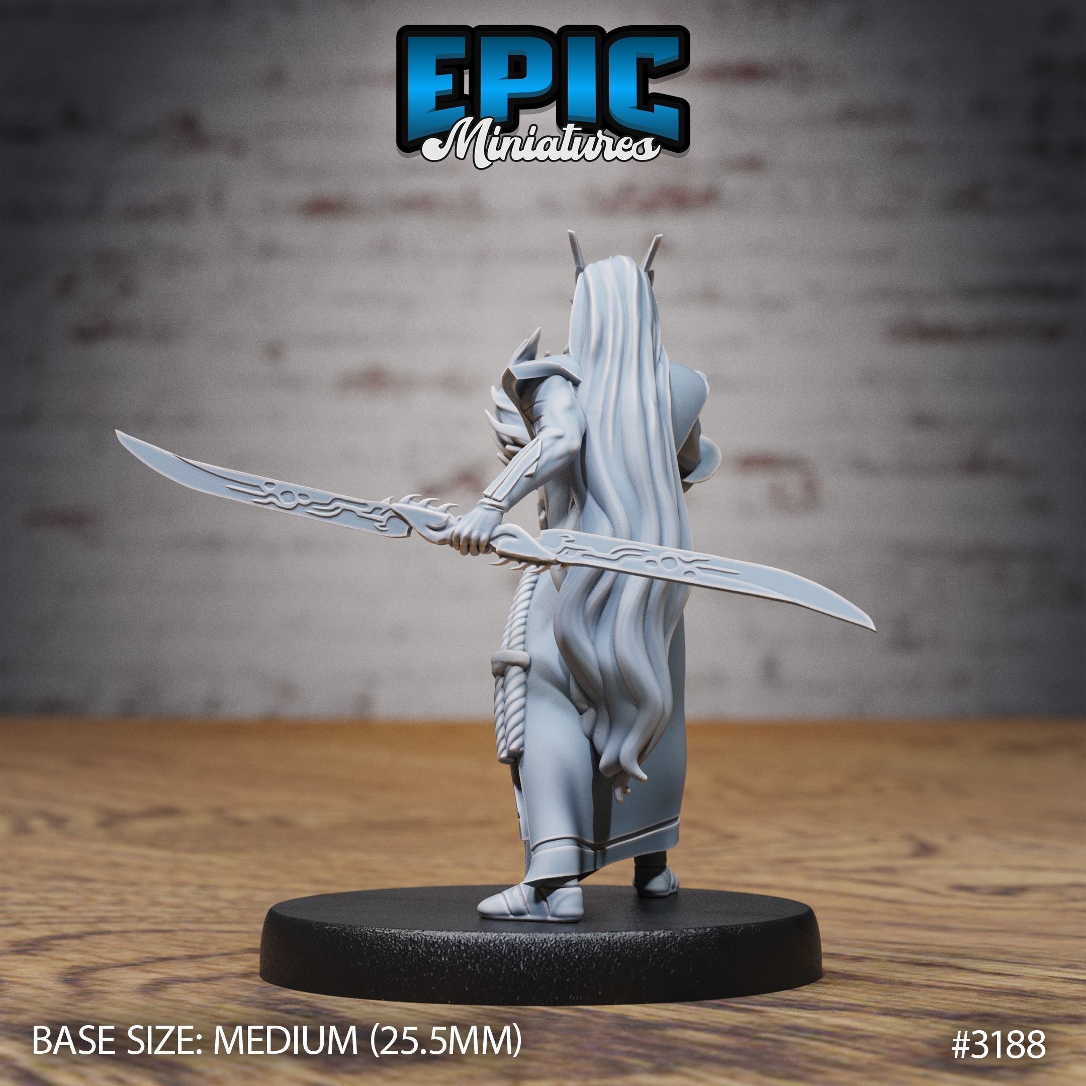 Hunters Guild Elven Red Mage Magic - DnD Tabletop Miniature 3D model 3D ...