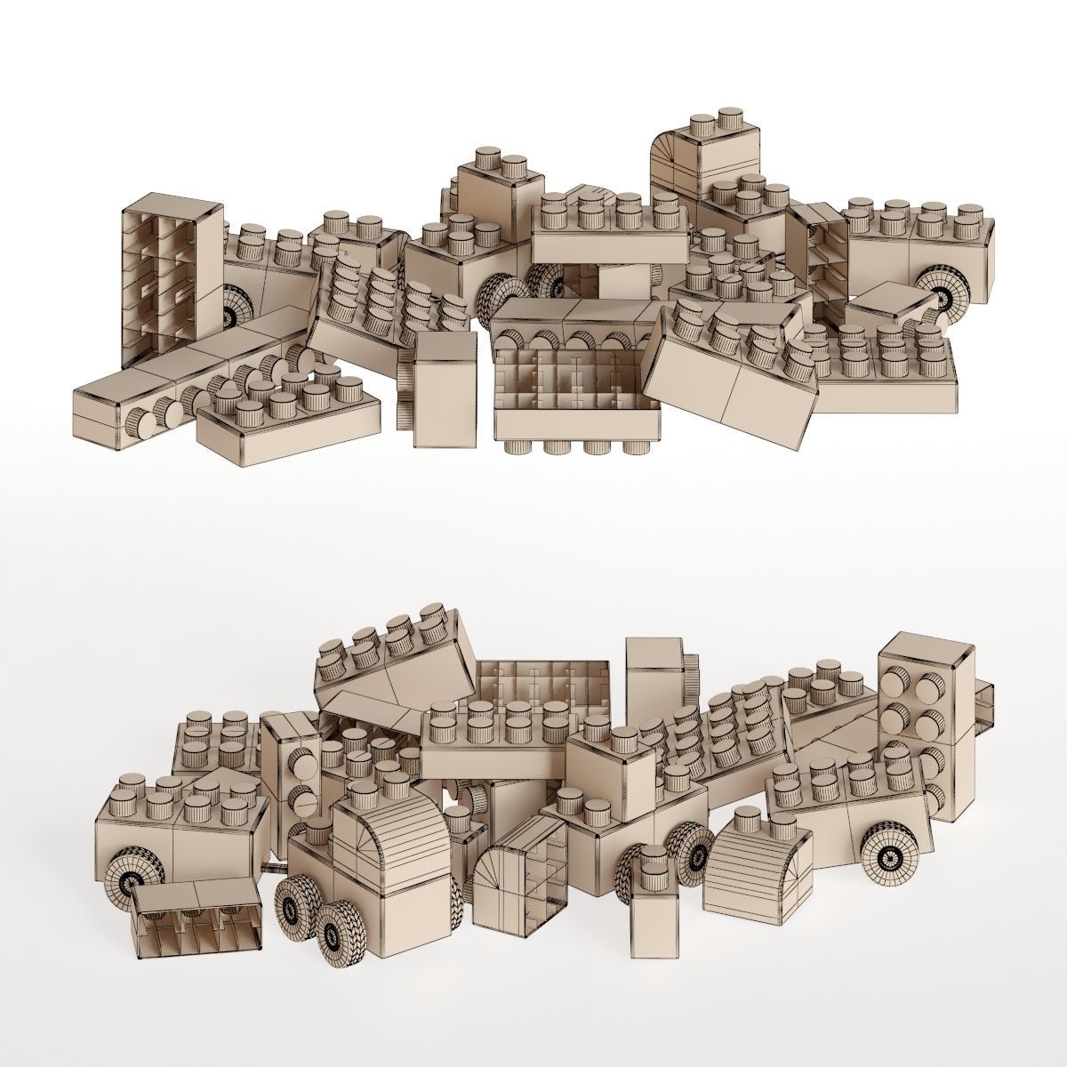 Lego-set 3D model 3D printable | CGTrader
