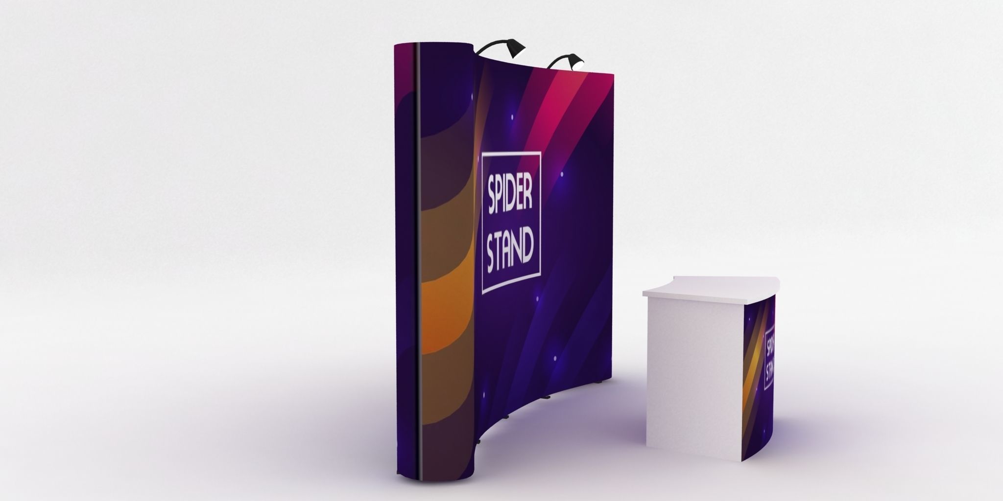 3D Pop Up Display Spider Stand 3D model | CGTrader