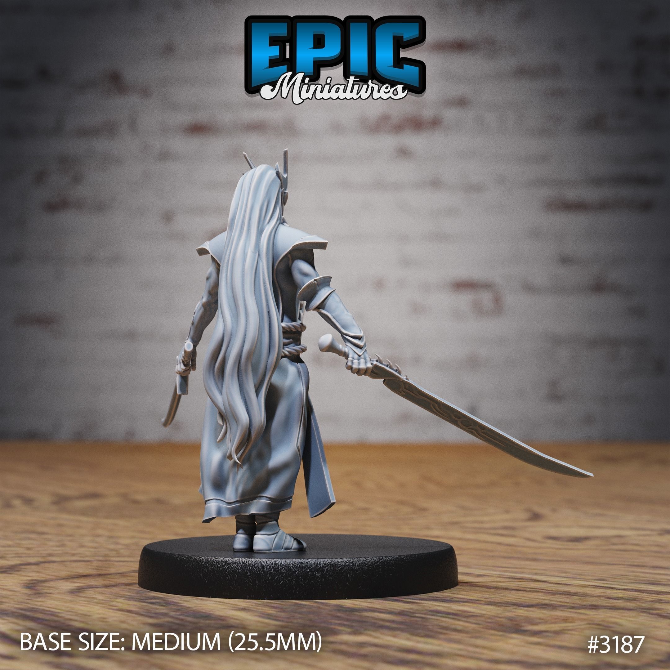 Hunters Guild Elven Red Mage Set - DnD Tabletop Miniature 3D model 3D ...