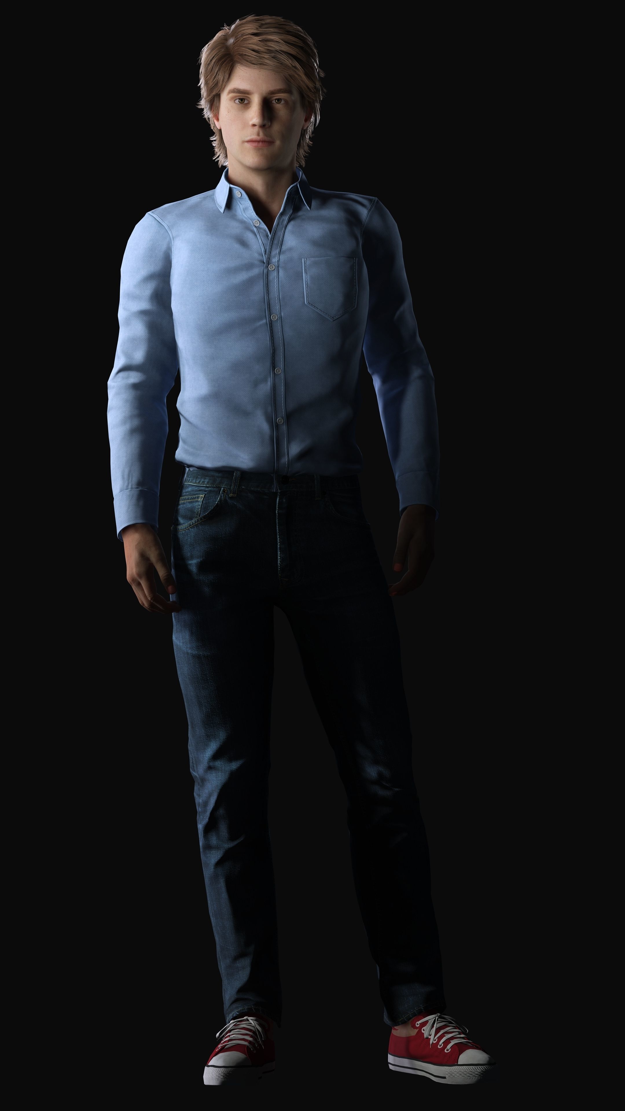 Matt Free High-Poly 3D model free VR / AR / low-poly 3D model animated ...