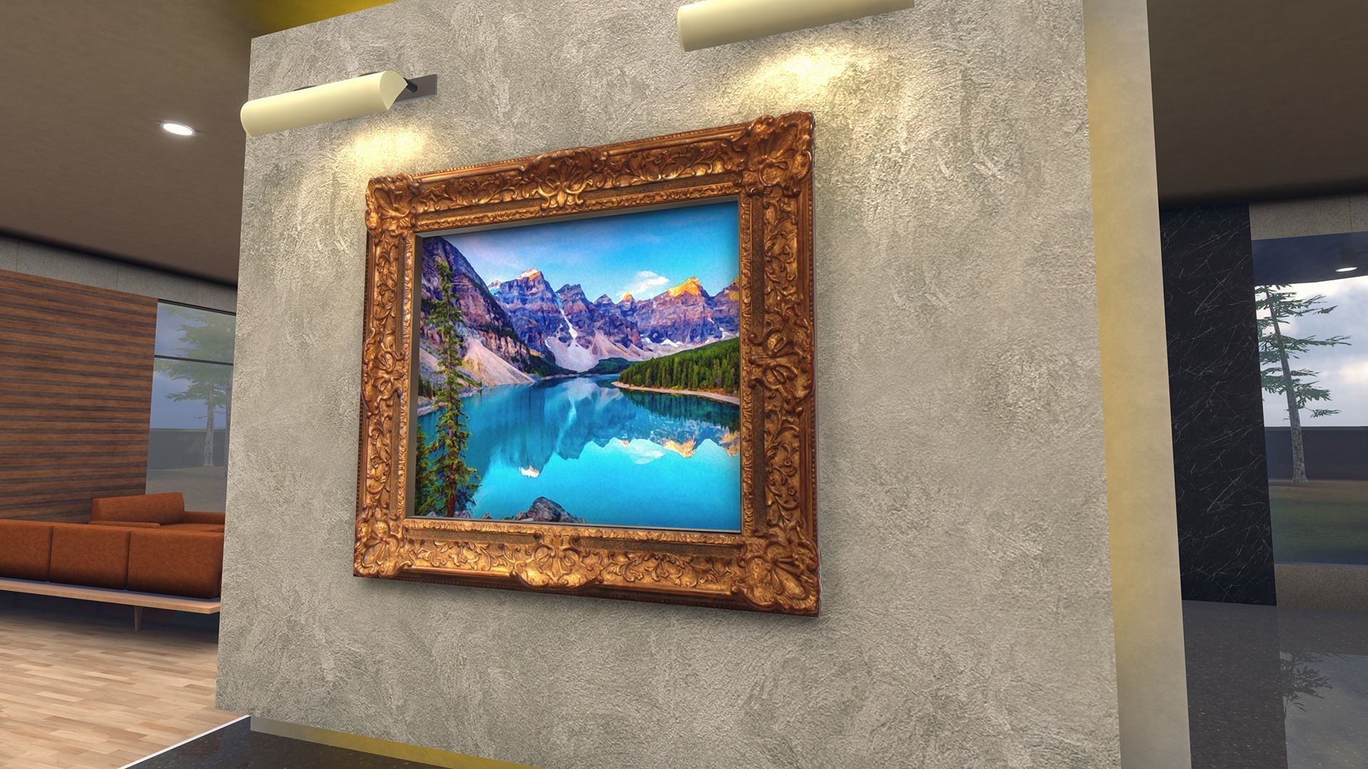 3D model Painting Frame VR / AR / low-poly | CGTrader