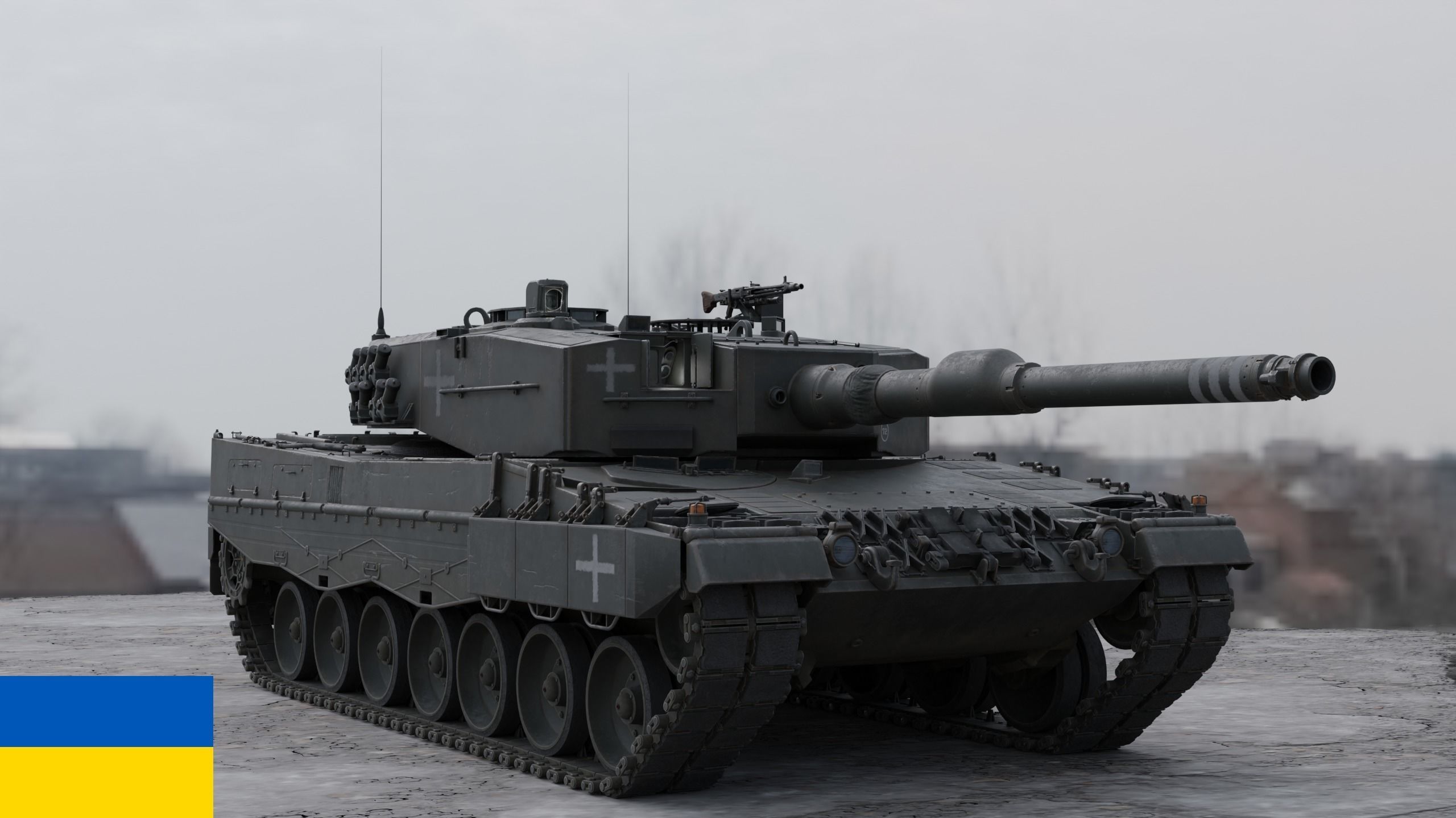 Leopard 2A4 and Ukrainian Version 3D model | CGTrader