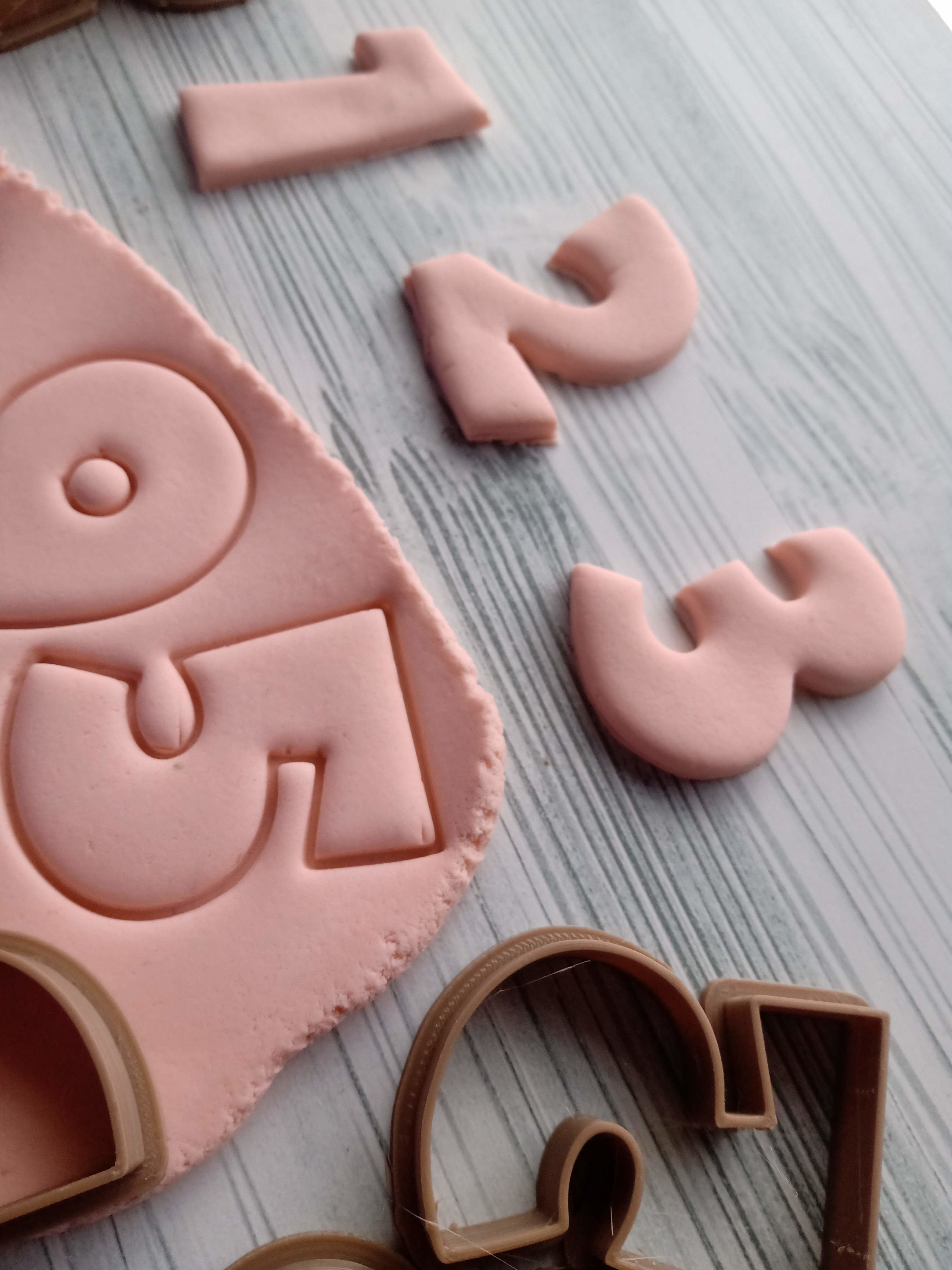 Set x 3 modelos de Cortantes Numeros numericos cookies 3D model 3D ...