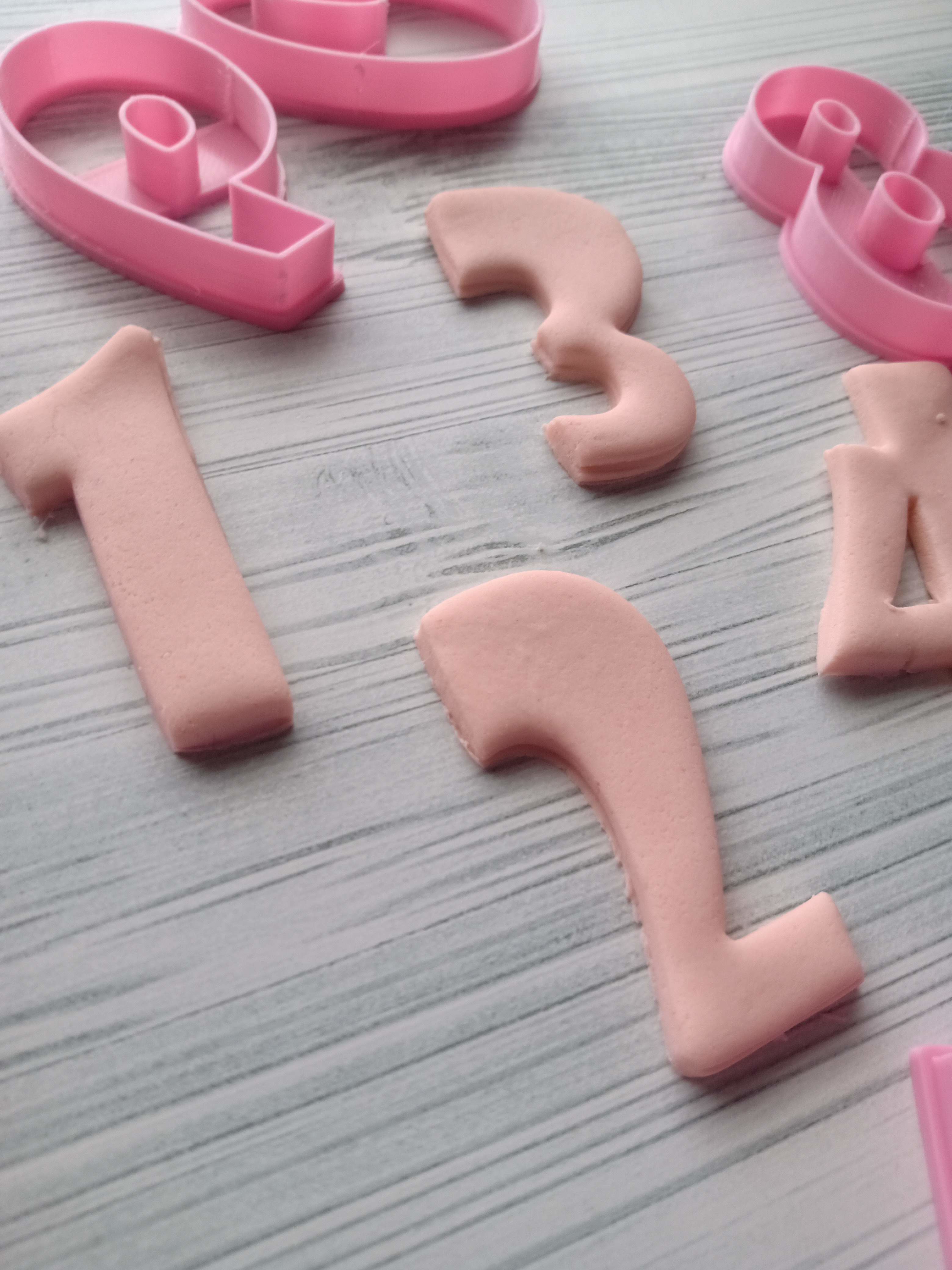 Set x 3 modelos de Cortantes Numeros numericos cookies 3D model 3D ...