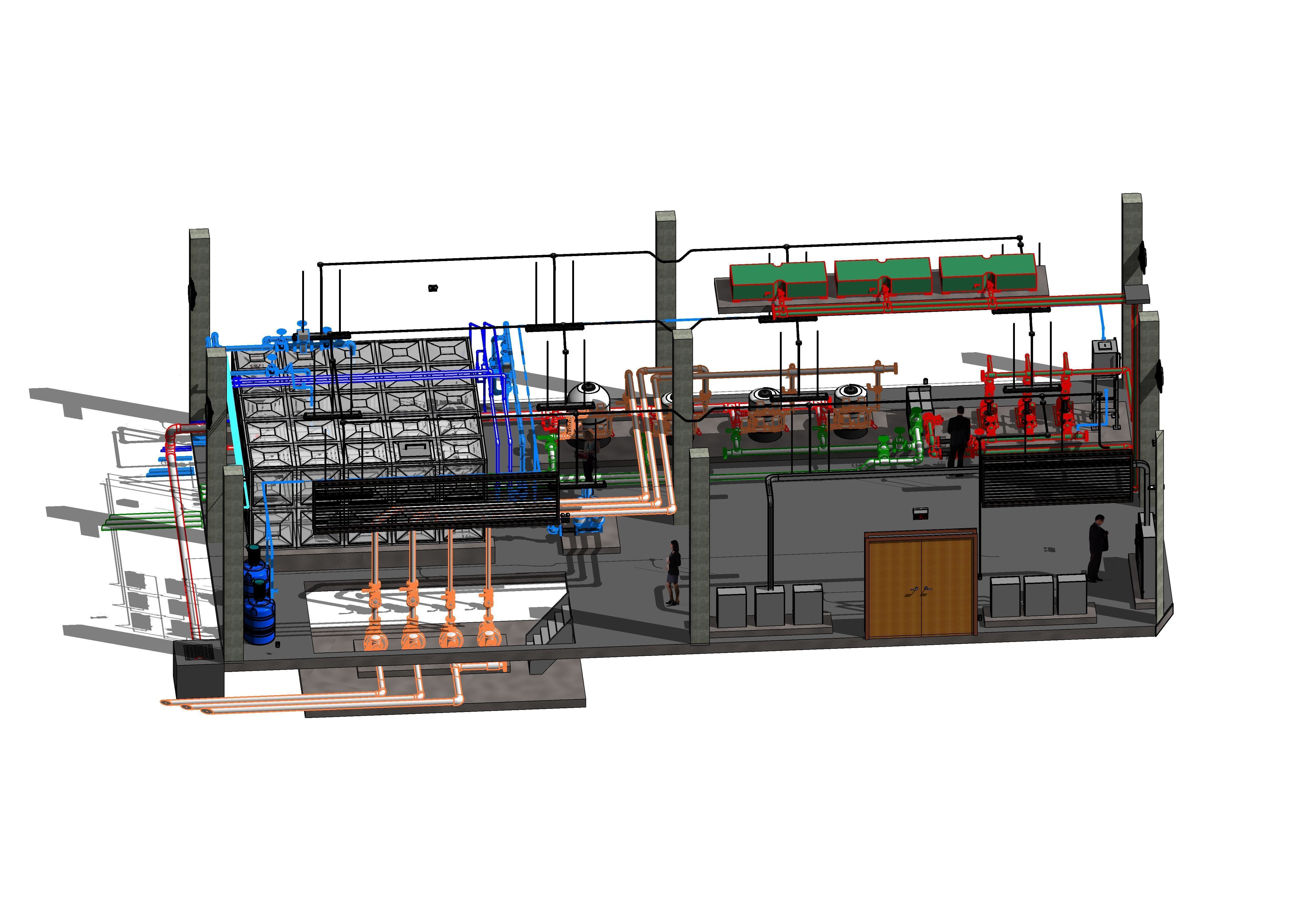 WATER TREATMENT - SWIMMING POOL 3D model | CGTrader