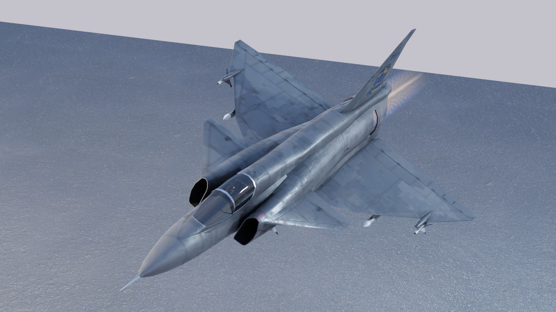 3D model Saab JAS-37 Viggen VR / AR / low-poly | CGTrader