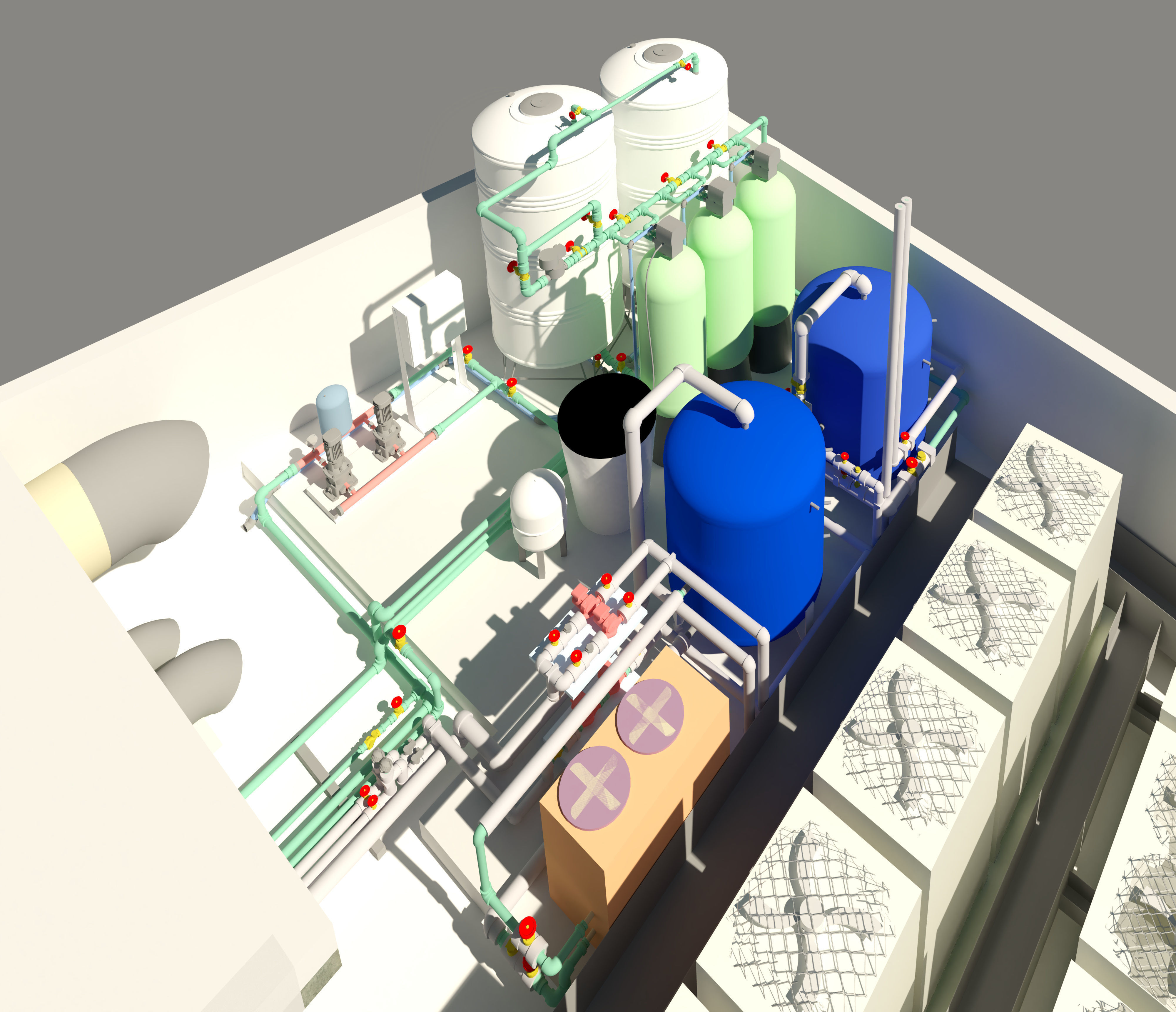 WATER SUPLLY SYSTEM 3D model | CGTrader