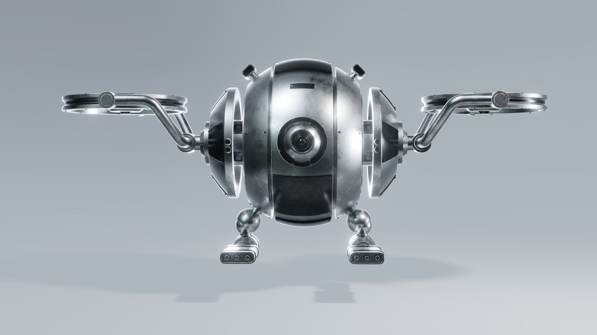 Sci-Fi Security Drone 3D Model 3D model | CGTrader