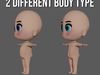 3D model Chibi Base Model Bundle - Game Ready VR / AR / low-poly | CGTrader