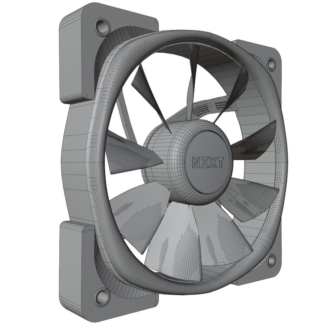 NZXT RGB FAN 3D model free 3D model | CGTrader