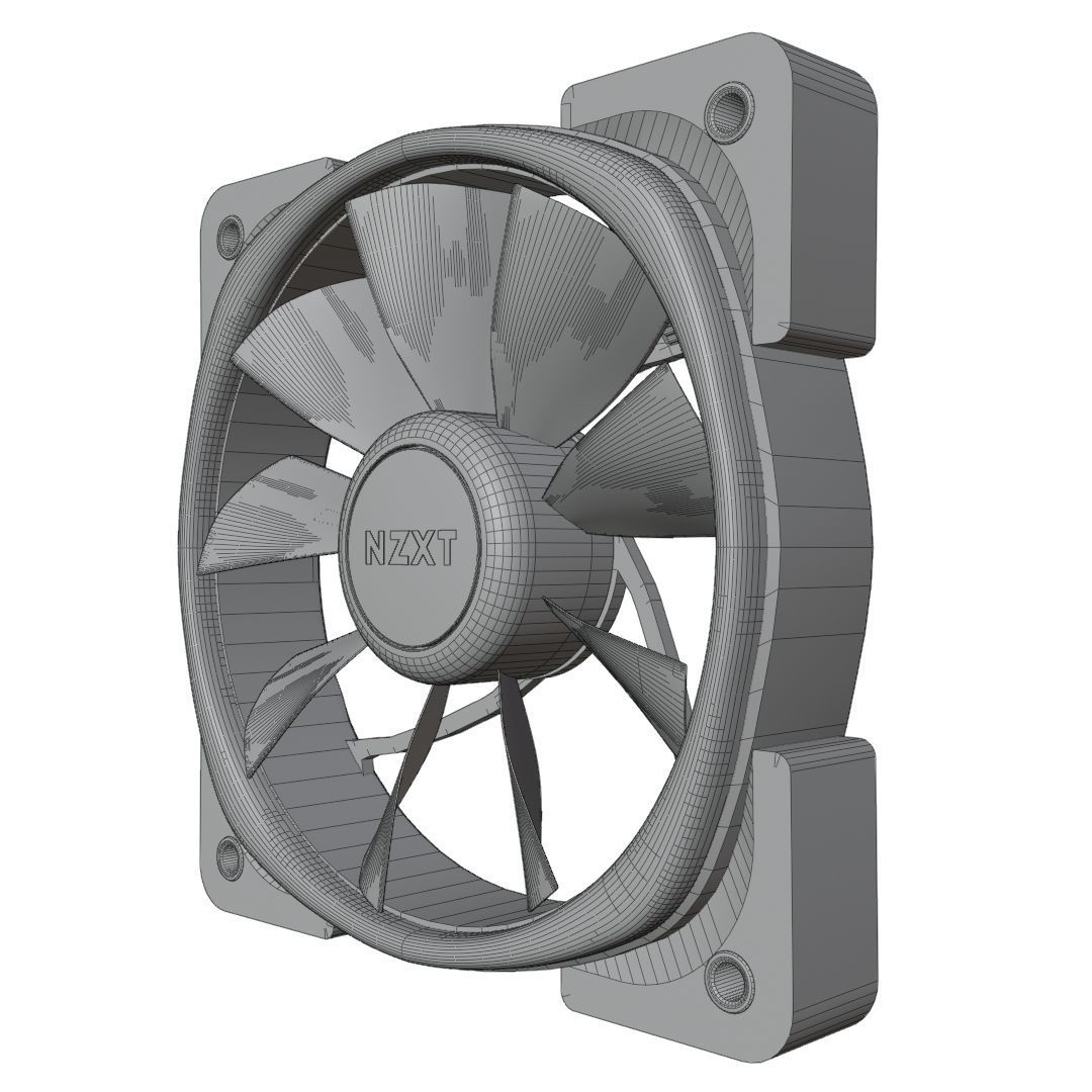 NZXT RGB FAN 3D model free 3D model | CGTrader