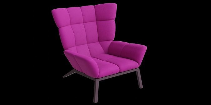 3D model Pink Next Generation Technology Chair VR / AR / low-poly ...