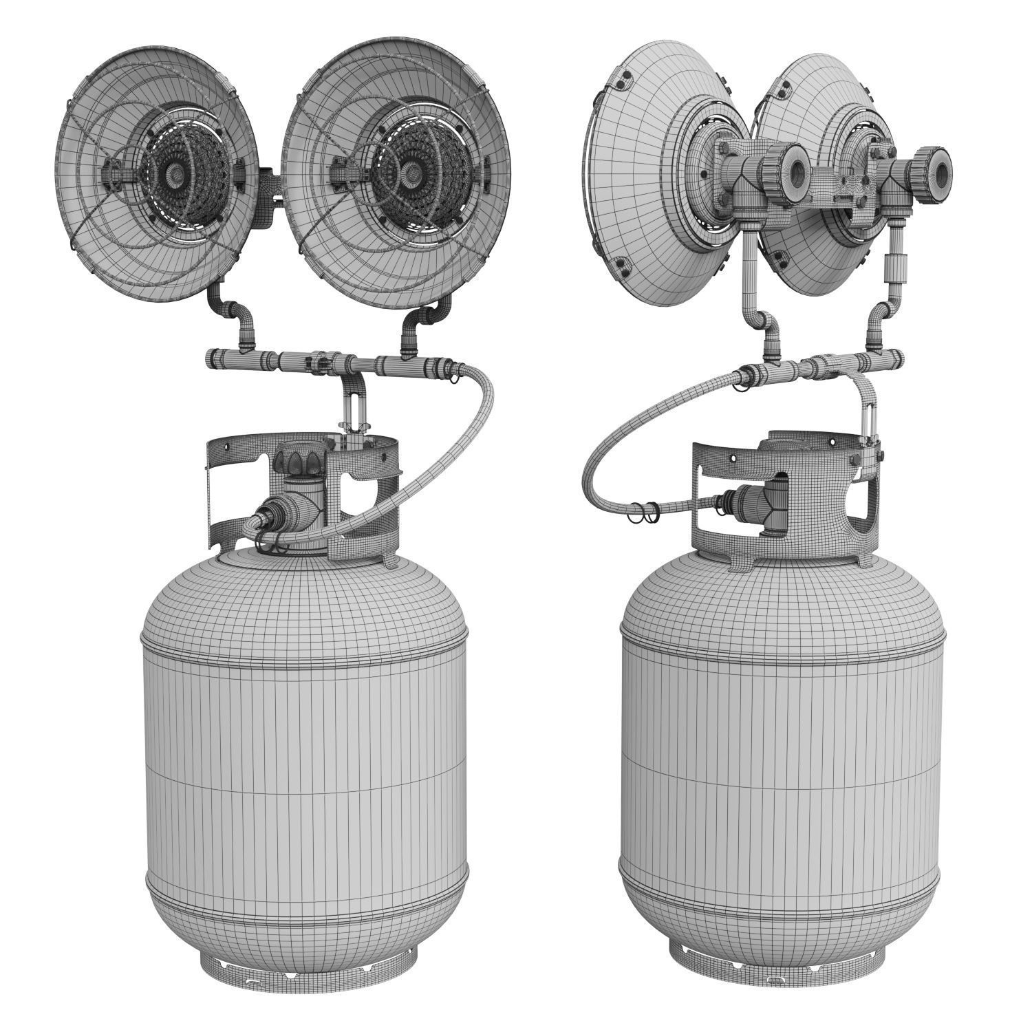 gas heater 3D model | CGTrader