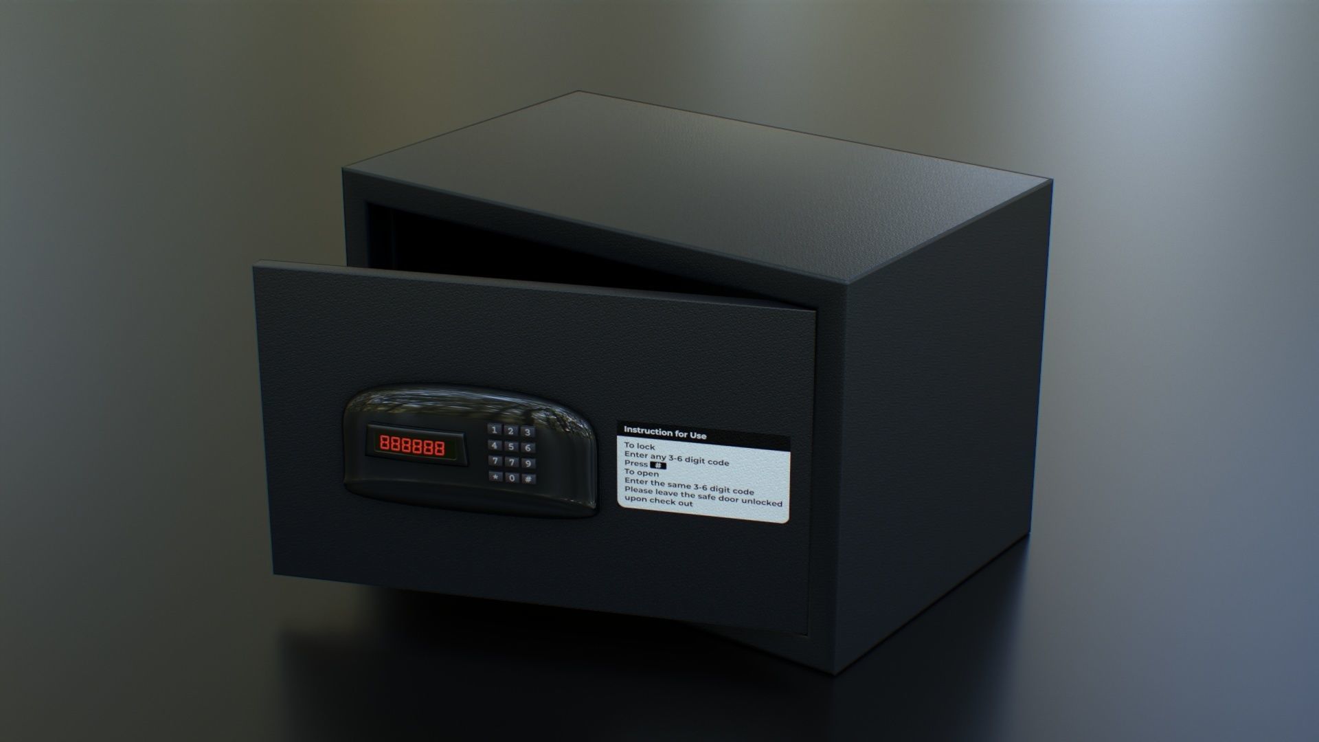 3D model Safety Locker VR / AR / low-poly | CGTrader