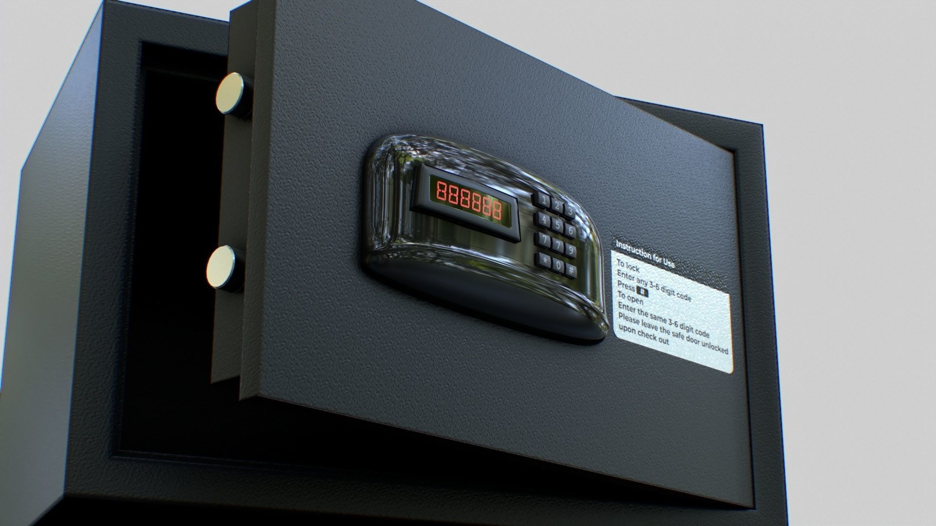 3D model Safety Locker VR / AR / low-poly | CGTrader