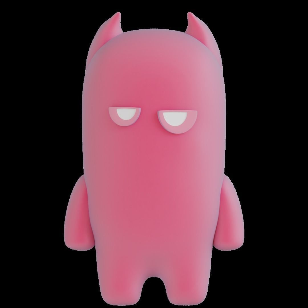Pink Monster 3D model | CGTrader