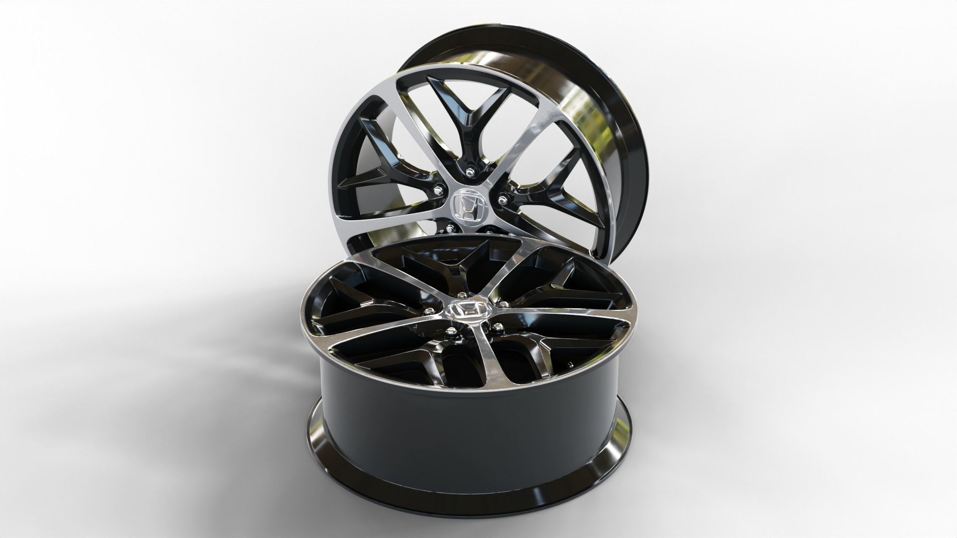 Honda Civic alloy wheel 3D model 3D printable | CGTrader