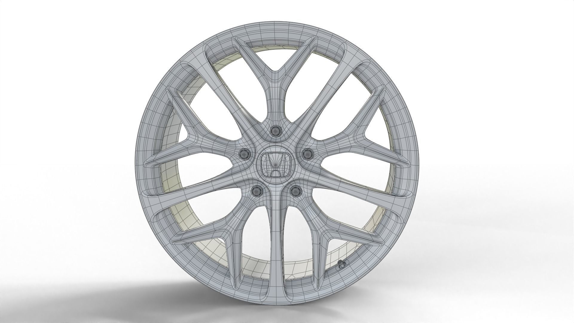 Honda Civic alloy wheel 3D model 3D printable | CGTrader
