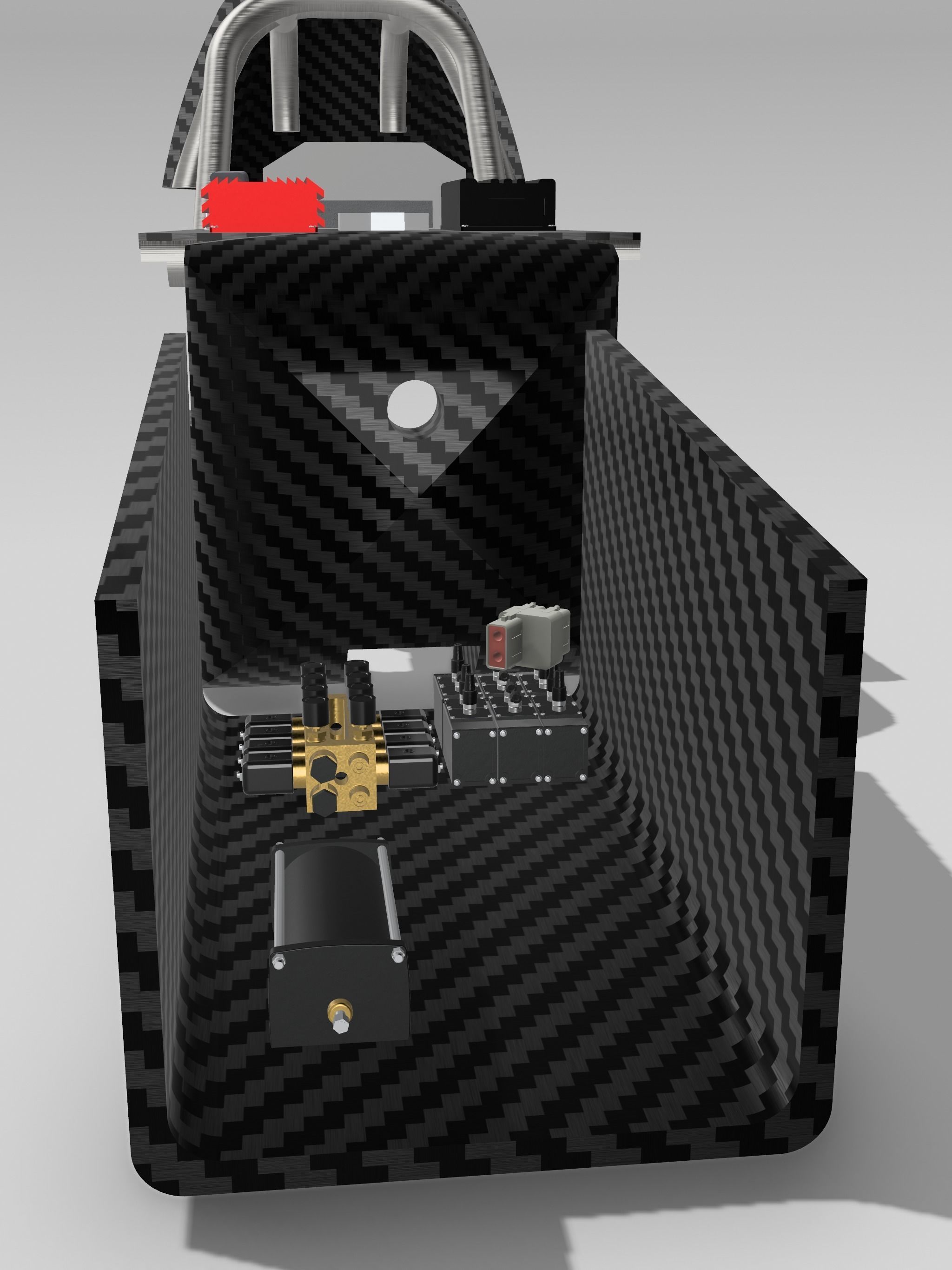 TOP FUEL Detailed front tub with electrical components 3D model 3D ...