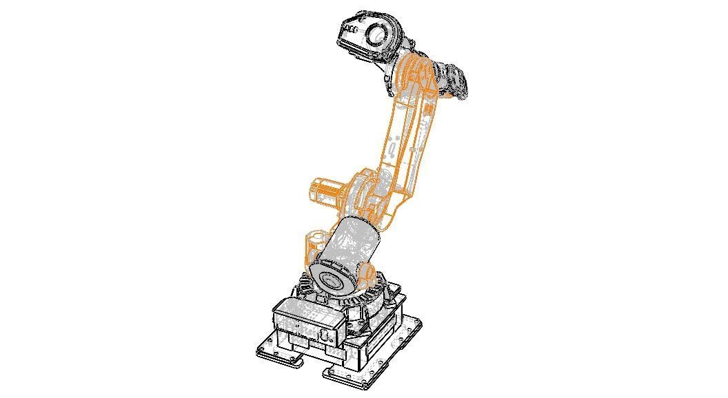ABB IRB 6640 Robot 3D model rigged | CGTrader