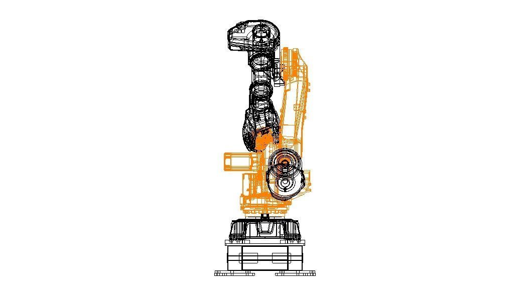 ABB IRB 6640 Robot 3D model rigged | CGTrader