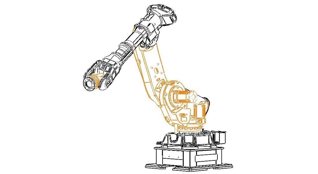 ABB IRB 6640 Robot 3D model rigged | CGTrader