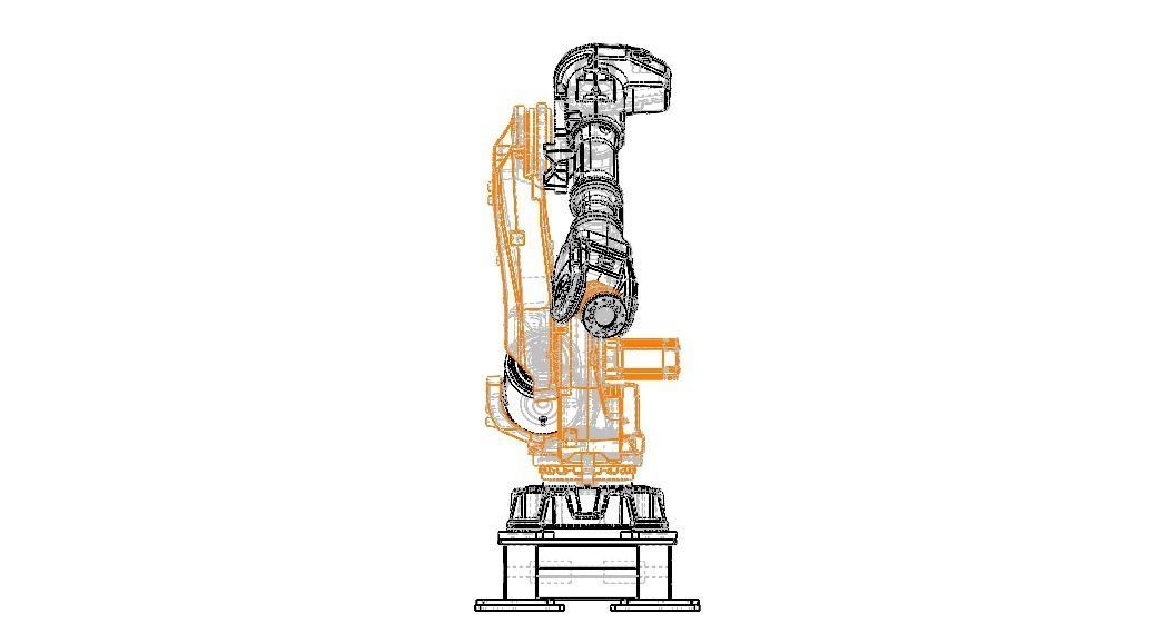 ABB IRB 6640 Robot 3D model rigged | CGTrader