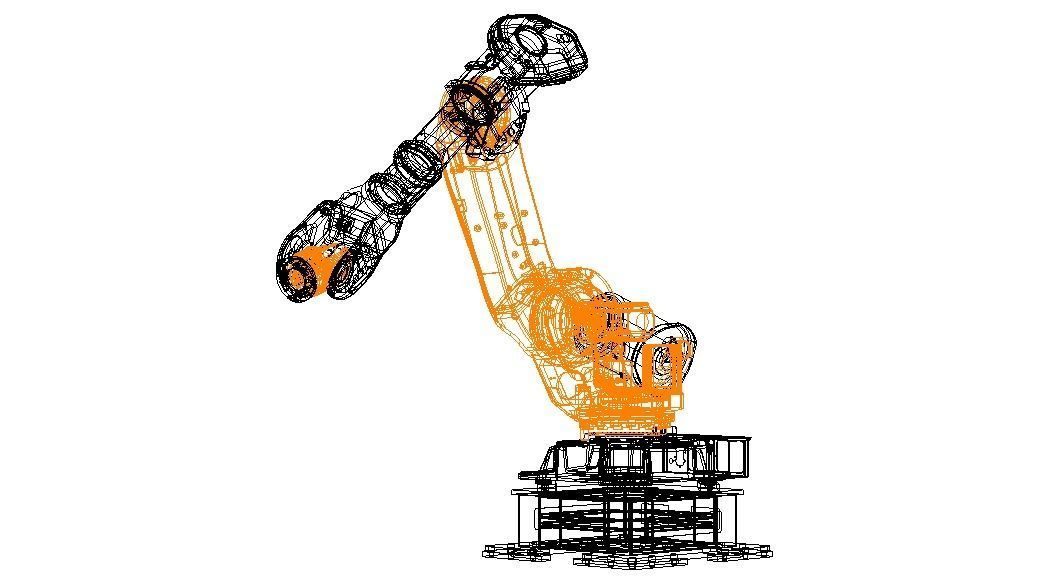 ABB IRB 6640 Robot 3D model rigged | CGTrader