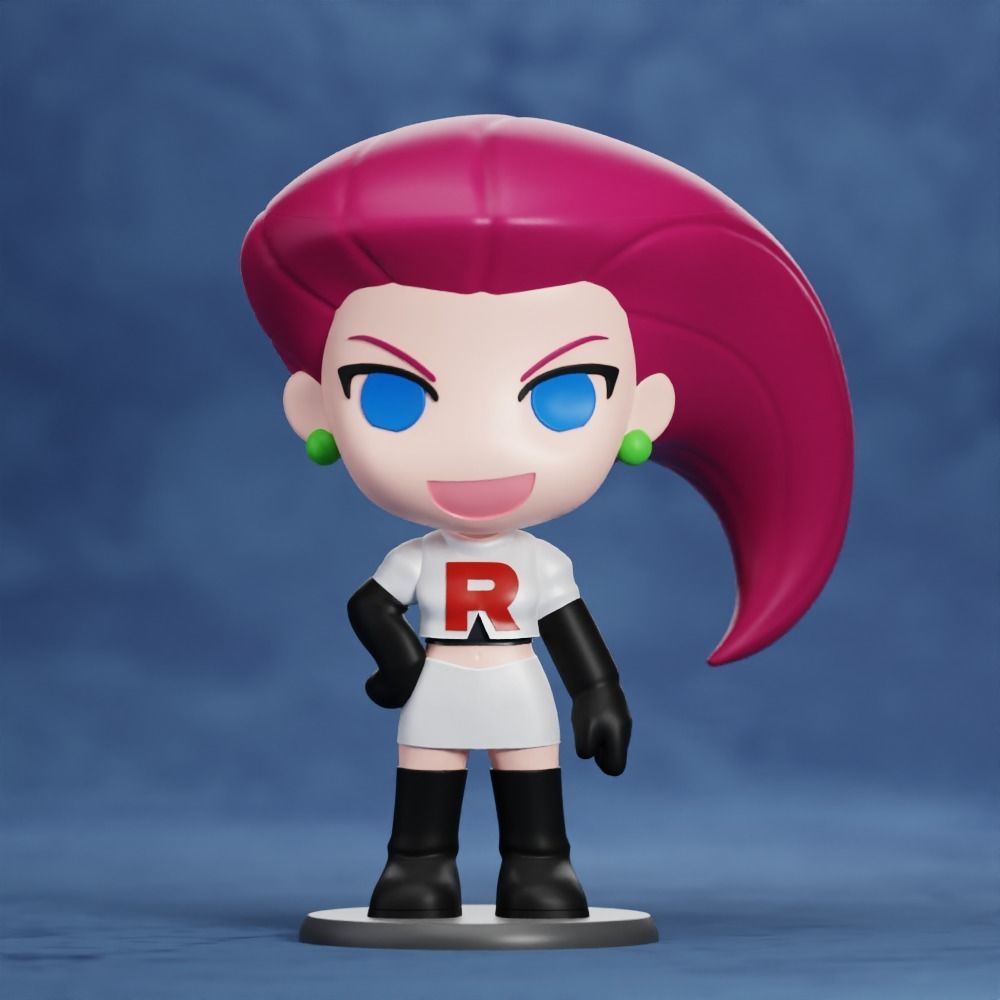 Jessie Chibi Customizable No Supports 2 Bodies 2 Heads Nendoroid 3d