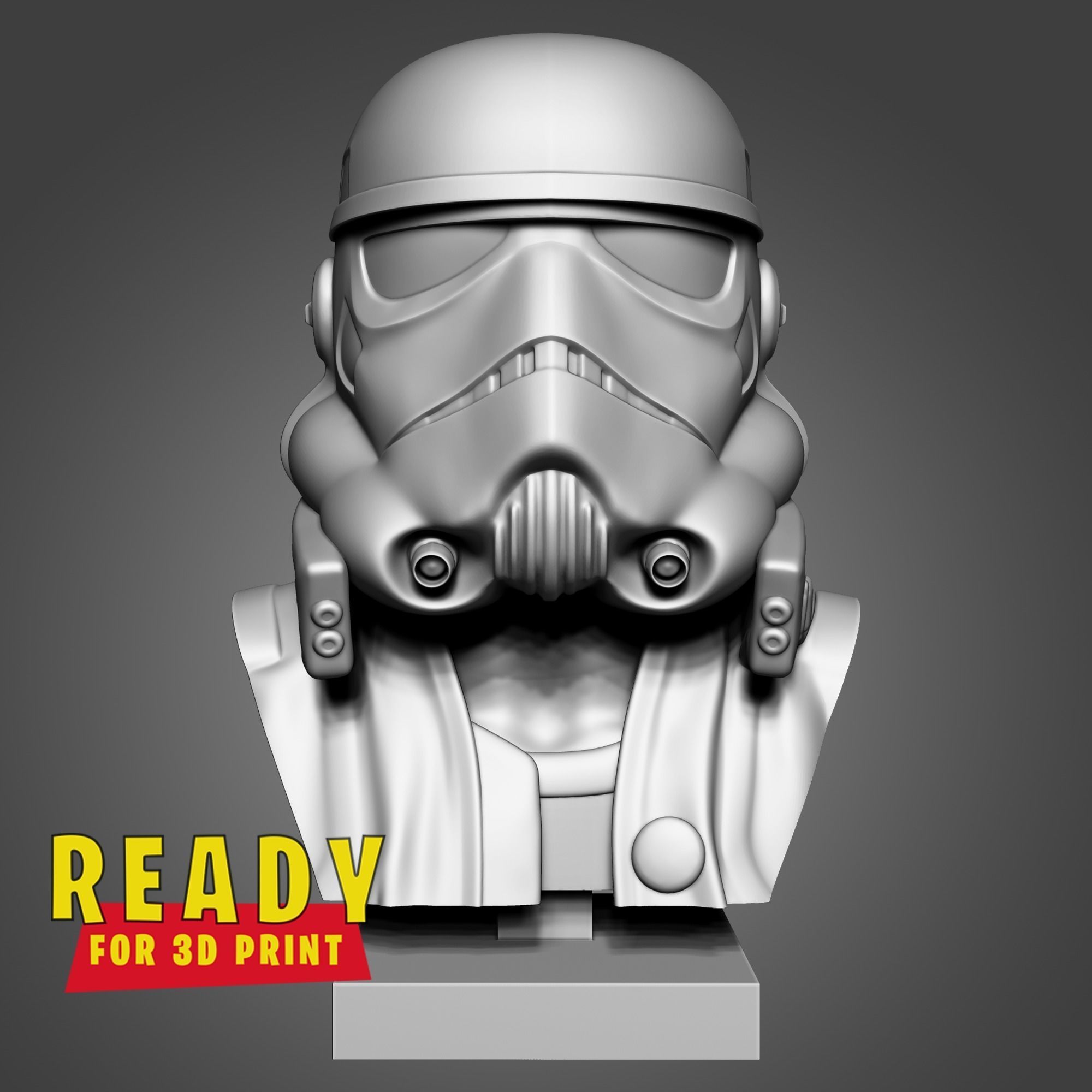 Stormtrooper Helmet - Star war bust 3D model 3D printable | CGTrader
