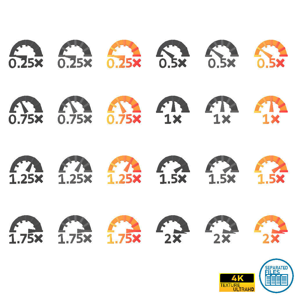 3D model Speed Symbol Mega V1 Pack Vol 1 VR / AR / low-poly | CGTrader