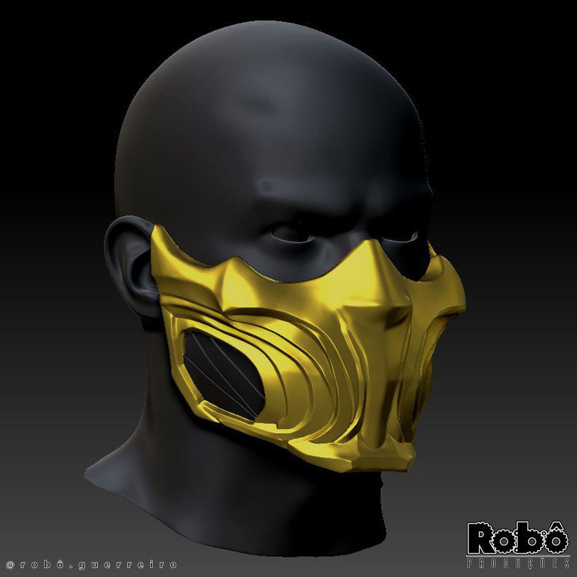 MORTAL KOMBAT 1 SCORPION MASK 2023 3D model 3D printable | CGTrader