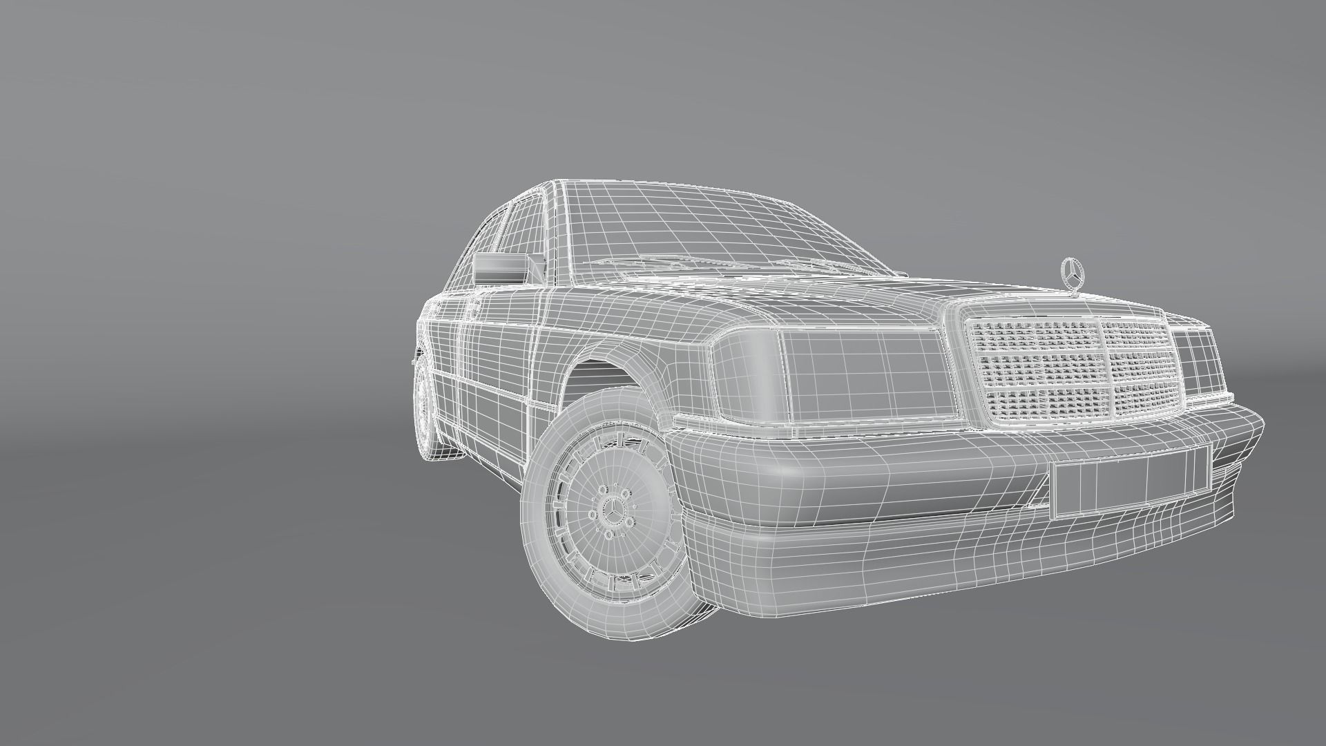 Mercedes Benz 190 free 3D model rigged | CGTrader