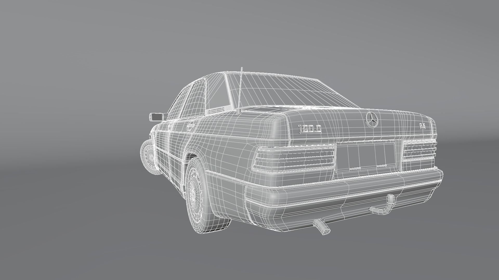 Mercedes Benz 190 free 3D model rigged | CGTrader
