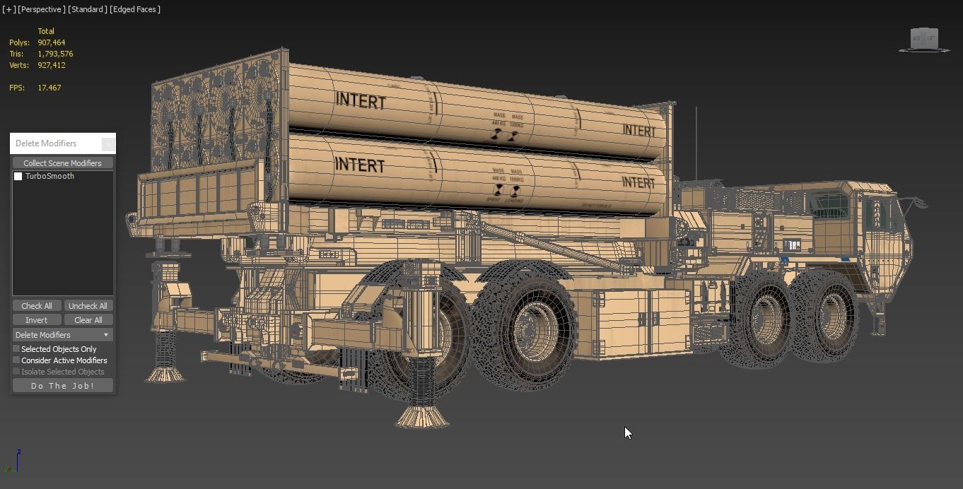 US Mobile Anti-Ballistic Missile System THAAD 3D model | CGTrader