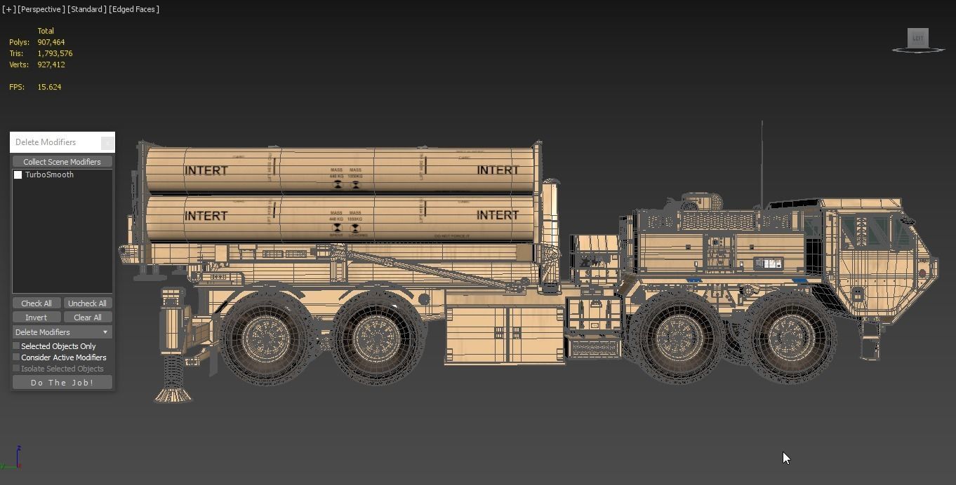 US Mobile Anti-Ballistic Missile System THAAD 3D model | CGTrader