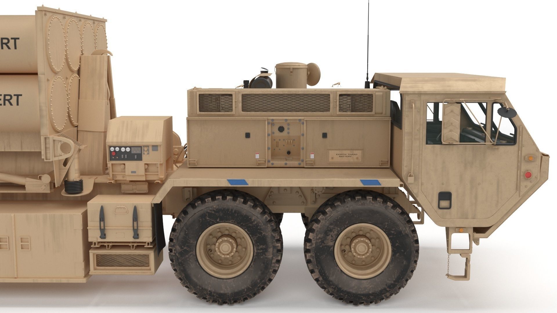 US Mobile Anti-Ballistic Missile System THAAD 3D model | CGTrader