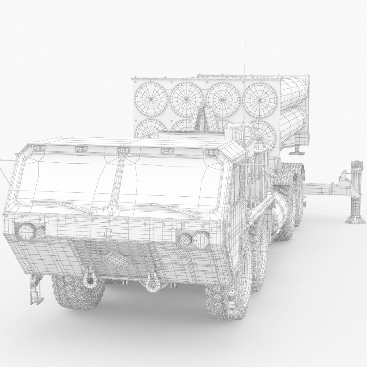 US Mobile Anti-Ballistic Missile System THAAD 3D model | CGTrader