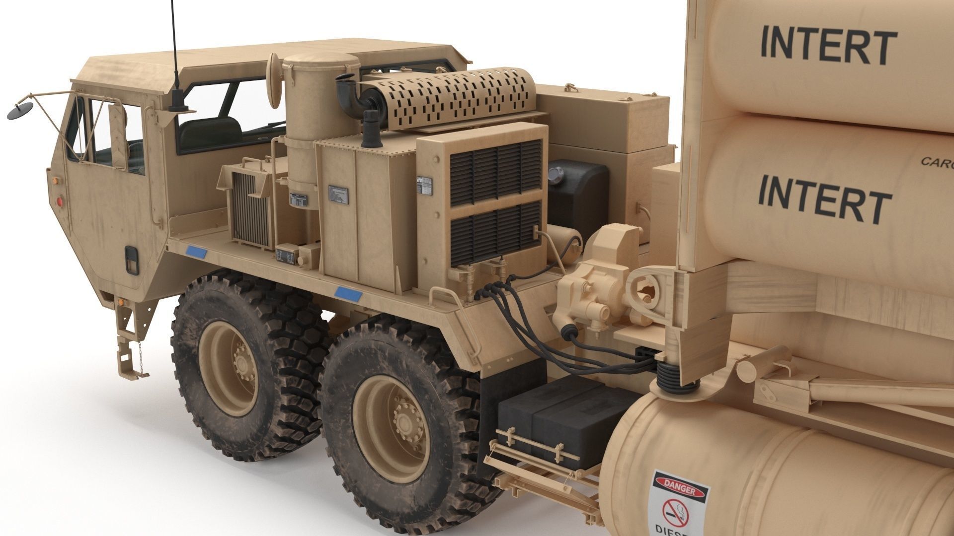US Mobile Anti-Ballistic Missile System THAAD 3D model | CGTrader