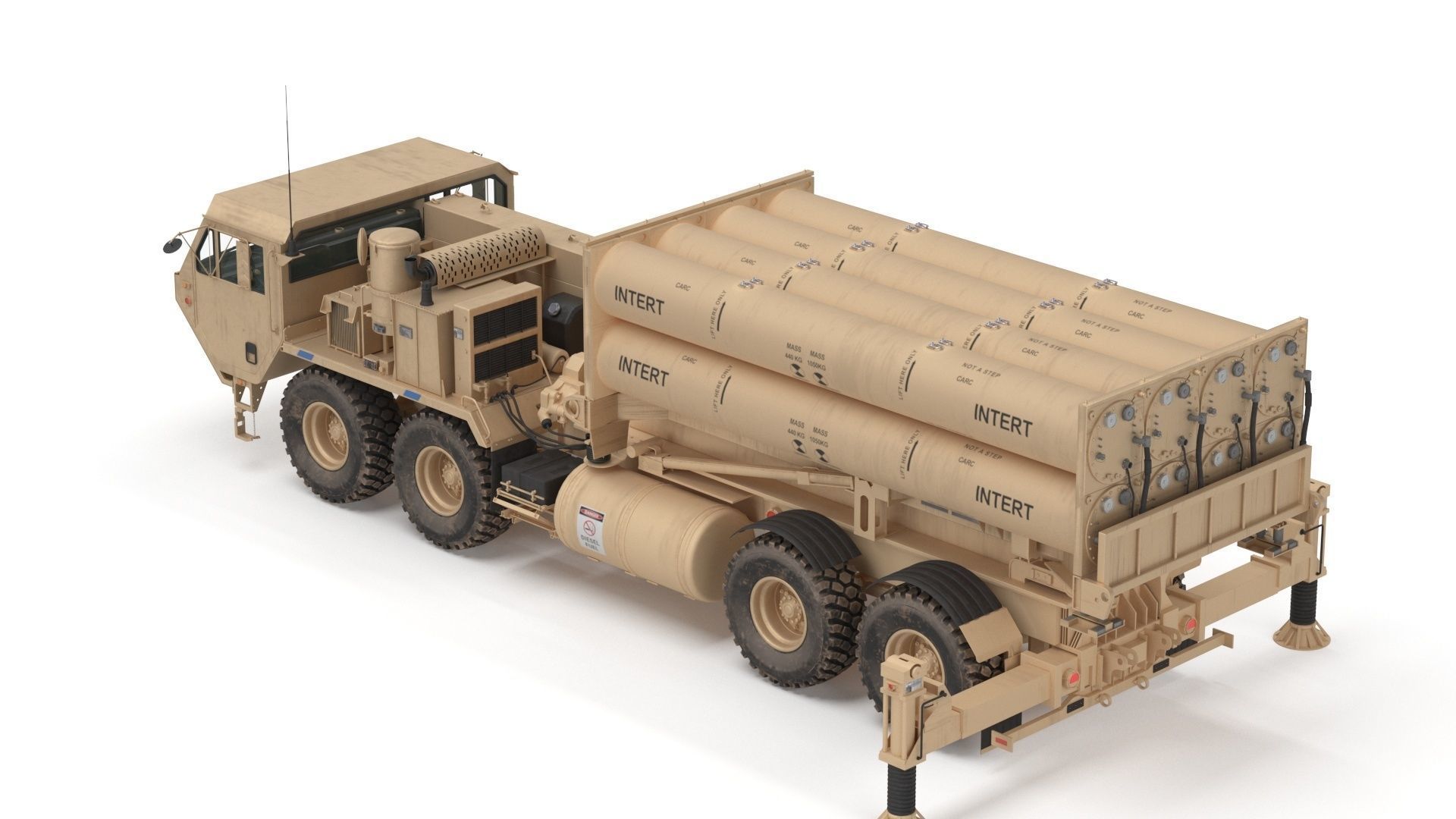 US Mobile Anti-Ballistic Missile System THAAD 3D model | CGTrader