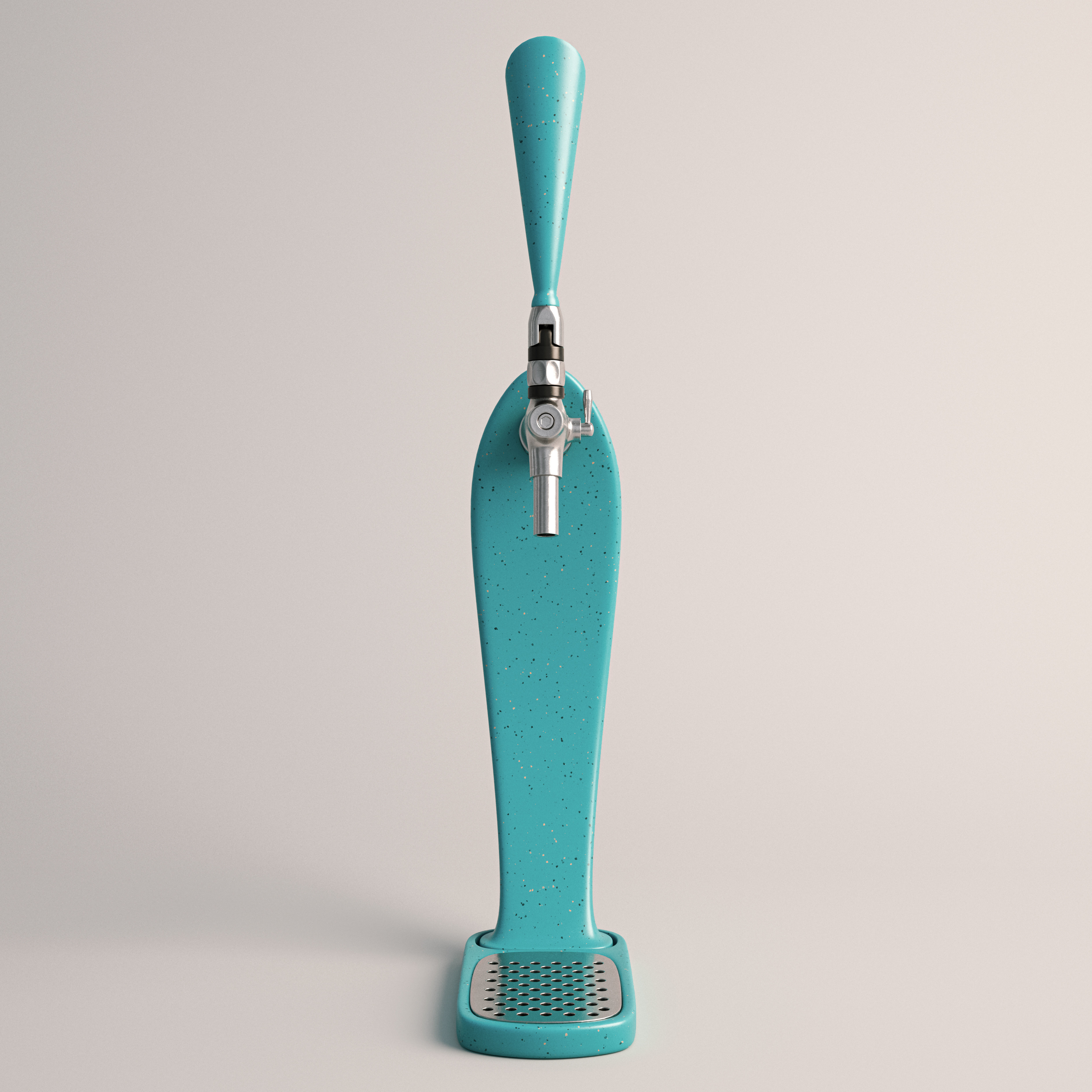 Curvy Beer Tap 3D model | CGTrader