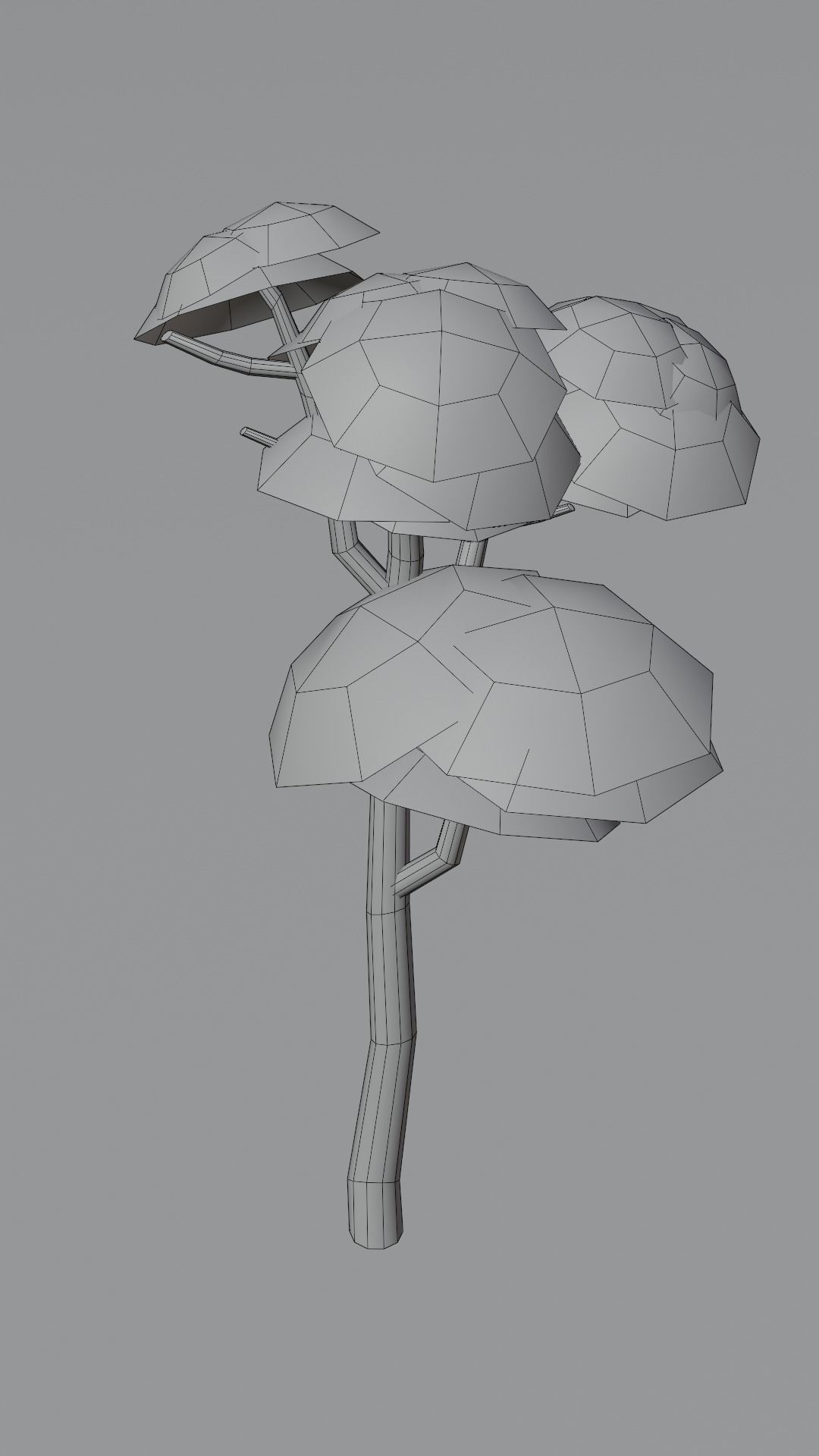 3D model 10 Stylized low poly Birch trees VR / AR / low-poly | CGTrader