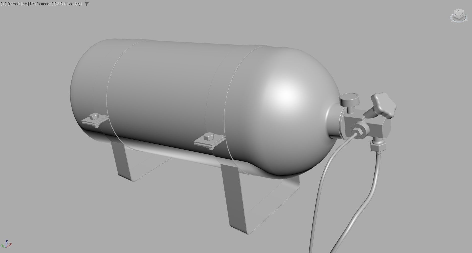 3D model NOS - Aluminum Nitrous Bottle 3D Model VR / AR / low-poly | CGTrader